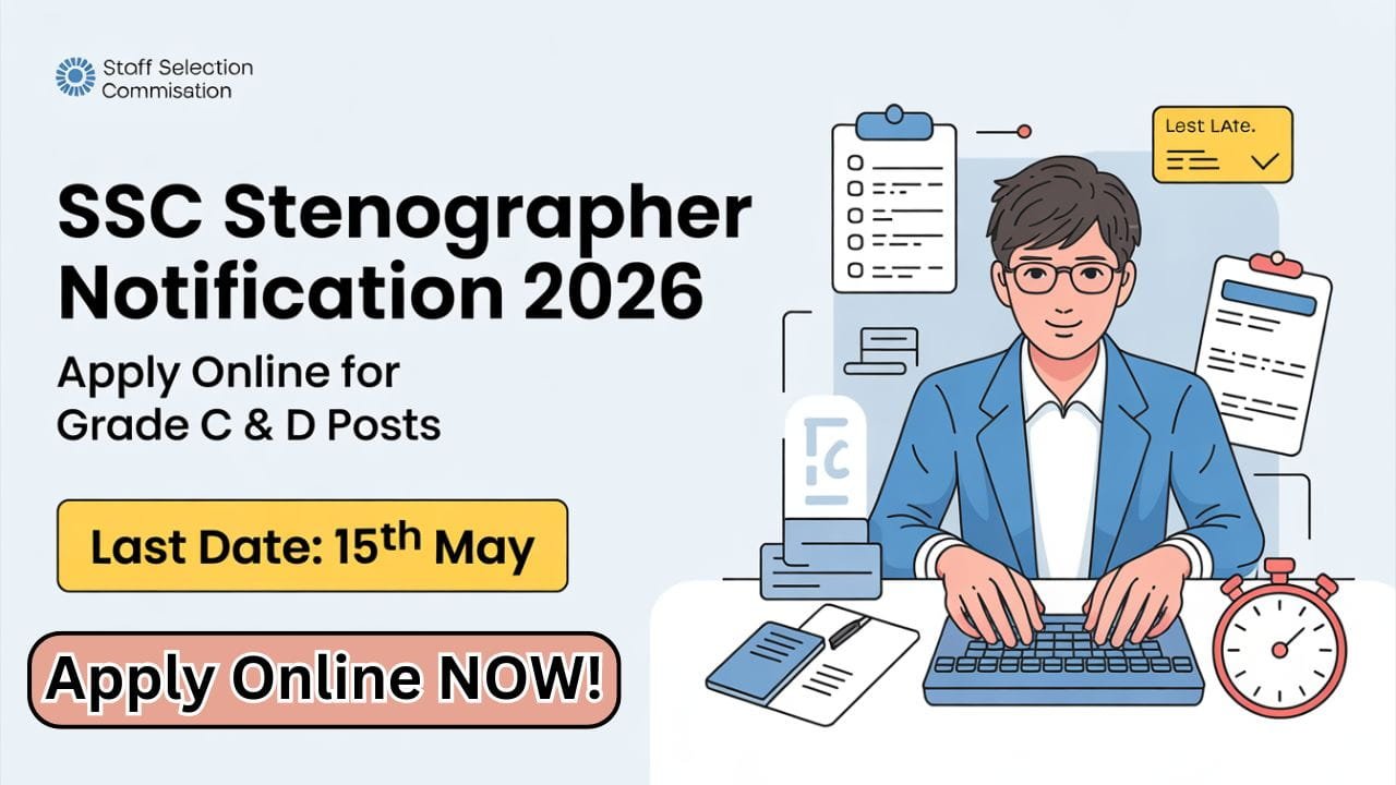 SSC Stenographer Notification 2026: Apply Online for Grade C & D Posts ...